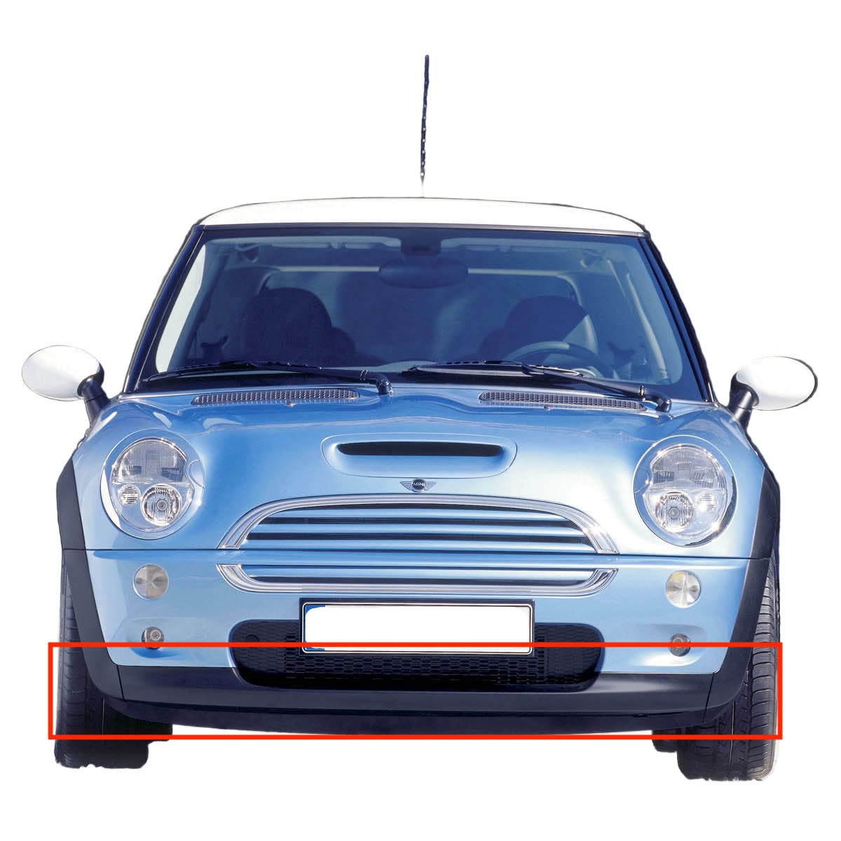 Spoiler Inferior Defensa Delantera. Mini Cooper S R52 R53 – Yudere Motors